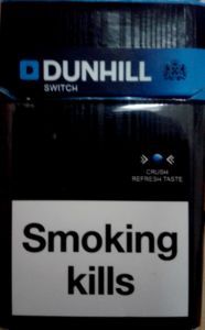 Cigarette Pack: Dunhill Switch (Switzerland(Dunhill Switch) Col:CH-CT ...