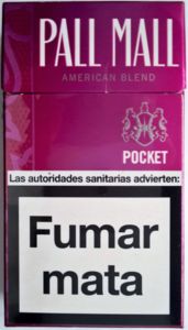Paquete de Cigarrillos: Pall Mall Pocket (España(Pall Mall Pocket) Col ...