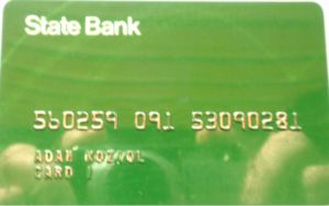 은행 카드: State Bank (State Bank of New South Wales (NSW), 오스트레일리아) Col:AU ...