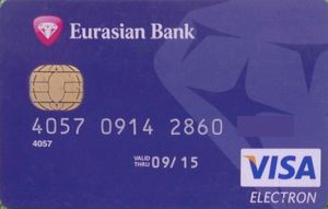 Bank Card: Eurasian Bank VE (Eurasian Bank, KazakhstanCol:KZ-VE-0044