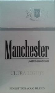 Cigarette Pack: Manchester Ultra Lights (United Arab EmiratesCol:AE-CT ...