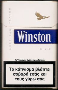 Cigarette Pack: Winston Blue 20 (Greece(Winston Blue 20) Col:GR-CT-0311