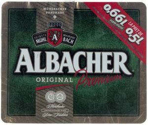 Drink Label: Albacher (Romaqua Group S.A. Borsec, RomaniaCol:RO-BEER-000129