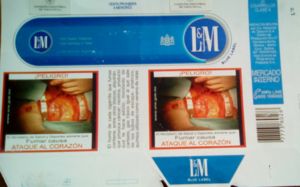 Cigarette Pack: L&M Blue Label (BoliviaCol:BO-CT-0012