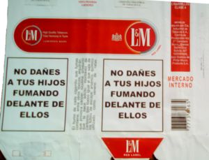 Cigarette Pack: L&M Red Label (BoliviaCol:BO-CT-0001