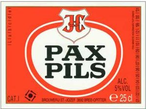 Drink Label: Pax Pils (Brouwerij Sint Jozef, BelgiumCol:BE-BEER-015671