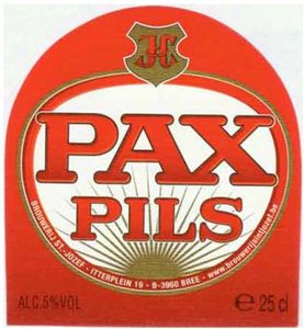 Drink Label: Pax Pils (Brouwerij Sint Jozef, BelgiumCol:BE-BEER-015675