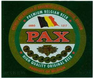 Drink Label: Pax Premium (Brouwerij Sint Jozef, BelgiumCol:BE-BEER-015680