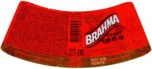 Drink Label: Brahma. Cerveja do Brasil (SUN InBev, RussiaCol:RU-BEER-005647