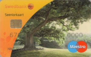 Bank Card: Maestro "Tree" (Swedbank, EstoniaCol:EE-MS-0073.02