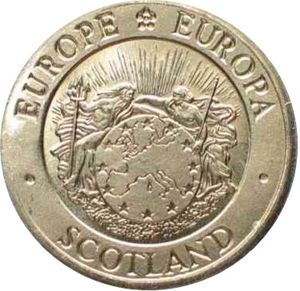 Coin: 1 Ecu (Neptune and Europa) (Scotland) (1992~1999 - Ecu) Unu:x10