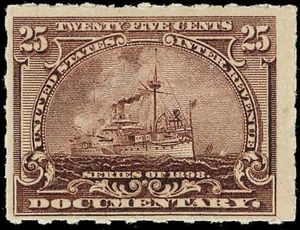 Stamp: Documentary - Battleship (United States of America: Revenue ...