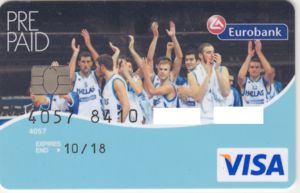 Bank Card: Eurobank VISA PrePaid (Eurobank Ergasias S.A., GreeceCol:GR ...