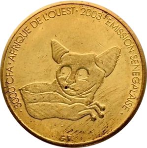 Moneda: 3,000 CFA Francs (Senegal) (2003~Today - Institut Monetaire ...