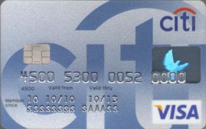 Bank Card: Visa (Citibank Romania, RomaniaCol:RO-VI-0140