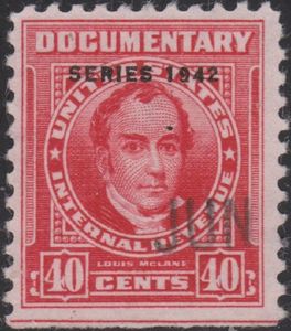 Stamp: Series 1942/Louis McLane (United States of America: Revenue ...