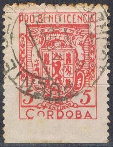 Stamp: Córdoba: Pro Beneficencia (Spain, Civil War: Cinderella Stamps ...