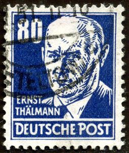 Briefmarke: Ernst Thälmann (1886-1944) (Deutschland, Sowjet. Zone - Allgemeine Ausgaben(General ...