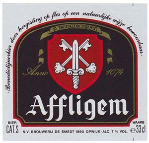 Drink Label: Affligem (Brouwerij Affligem / De Smedt (Heineken ...