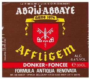 Drink Label: Affligem Donker-Foncee (Brouwerij Affligem / De Smedt ...