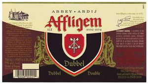 Drink Label: Affligem Dubbel-Double (Brouwerij Affligem / De Smedt ...
