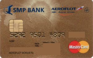 Bank Card: SMP Bank Aeloflot (SMP Bank, RussiaCol:RU-MC-1085
