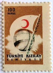 Stamp: Red Crescent Symbol on the Flower (Türkiye (Turkey)(Turkey) Yt ...