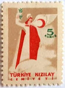 Stamp: Red Crescent Symbol on the Flower (Türkiye (Turkey)(Turkey) Yt ...