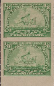 Stamp: Proprietary - Battleship (United States of America: Revenue ...