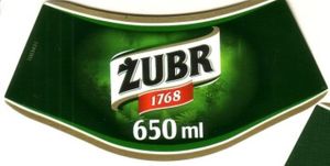 Drink Label: Zubr (Browar Dojlidy Bialystok, PolandCol:PL-BEER-000921