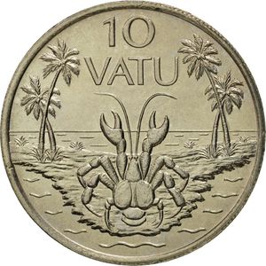 Moneda: 10 Vatu (Vanuatu(1981~2009 - First series) WCC:km6
