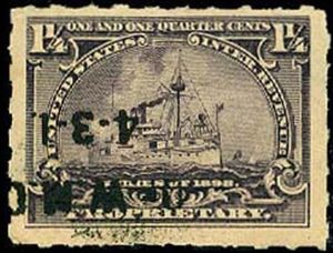 Stamp: Proprietary - Battleship (United States of America: Revenue ...