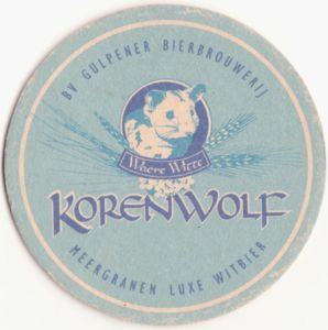 Beer Coaster: Korenwolf (Gulpener, NetherlandsCol:NL-002242 🍺