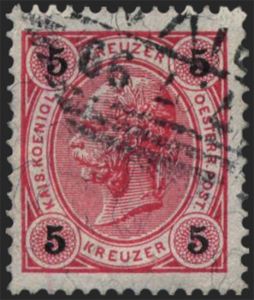 Stamp: Emperor Franz Joseph (Austria(Emperor Franz Joseph 1890) Mi:AT ...