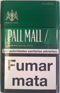 Paquete de Cigarrillos: Pall Mall Alaska (EspañaCol:ES-CT-0077