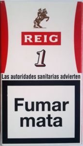 Cigarette Pack: Reig 1 (Spain) Col:ES-CG-0014