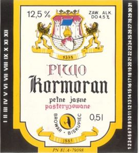 Drink Label: Kormoran 12,5 (Browar Biskupiec, PolandCol:PL-BEER-001094