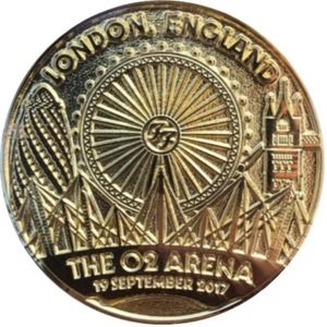 Decoration: London, England. The o2 Arena Foo Fighters Gig Medal ...