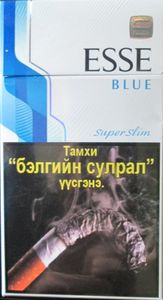 Cigarette Pack: Esse Blue (MongoliaCol:MN-CT-0006
