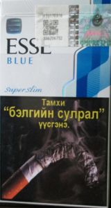 Cigarette Pack: Esse Blue (MongoliaCol:MN-CT-0006