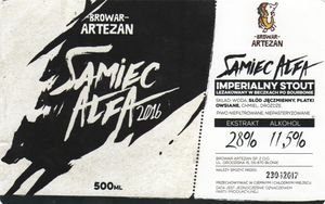 Drink Label: Samiec Alfa (Browar Artezan Blonie, PolandCol:PL-BEER-001346