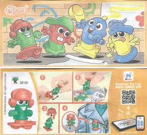 Meal Toy: Red color pencil (Kinder Surprise, Europe) (Kinder - Mixart ...