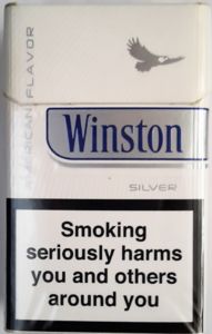 Cigarette Pack: Winston Silver (United Kingdom of Great Britain ...