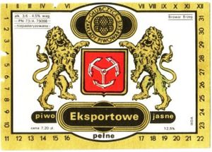 Drink Label: Eksportowe piwo (Browar Brzeg, PolandCol:PL-BEER-001475