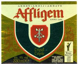 Drink Label: Affligem Tripel-Triple (Brouwerij Affligem / De Smedt ...