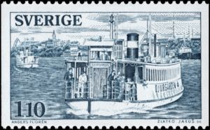 Stamp: Ferry Djurgarden 6 (Sweden(Local Transport) Mi:SE 1001,Sn:SE ...