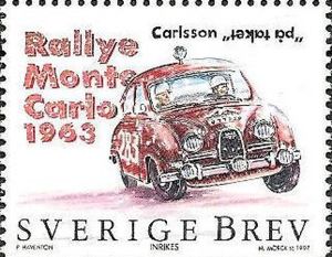 Stamp: Saab Sonett - Rallye Monte Carlo 1963 (Sweden(Classic Cars) Mi ...