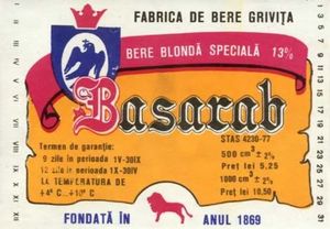 Drink Label: Basarab (Fabrica de bere Grivita, RomaniaCol:RO-BEER-000174