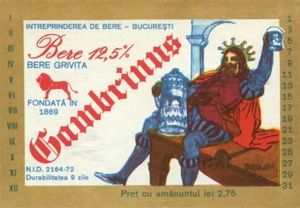 Drink Label: Gambrinus (Fabrica de bere Grivita, RomaniaCol:RO-BEER-000177