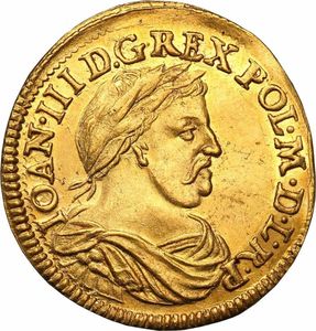 Coin: 1 Ducat (Poland, Gdansk(1674~1696 - 25th King John III Sobieski ...